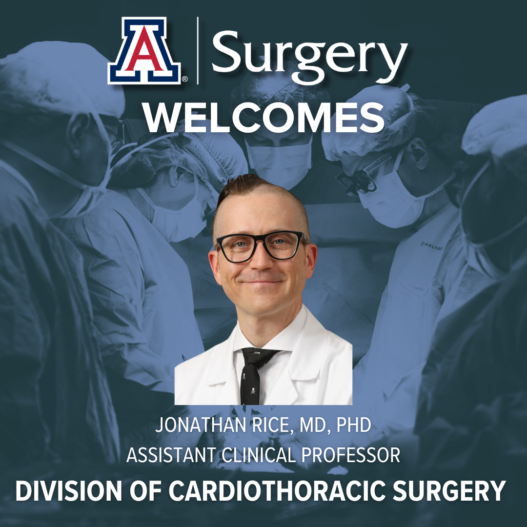 Department of Surgery Welcomes Dr. Jonathan Rice | Department of Surgery