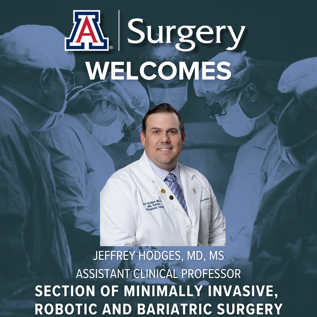 Department of Surgery Welcomes Dr. Jeffrey Hodges | Department of Surgery